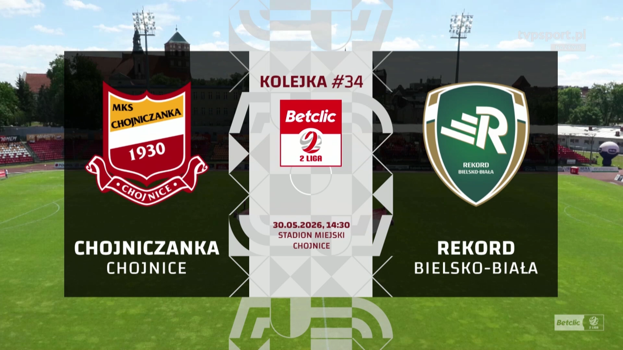Chojniczanka 1930 Chojnice – Rekord Bielsko-Biała 2:0. Betclic 2 Liga ...