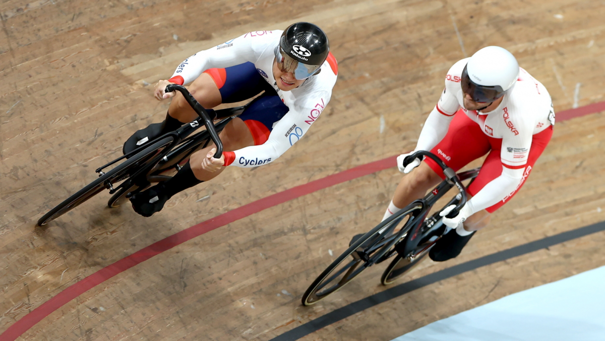 MŚ w kolarstwie torowym. Mateusz Rudyk w półfinale sprintu | TVP SPORT