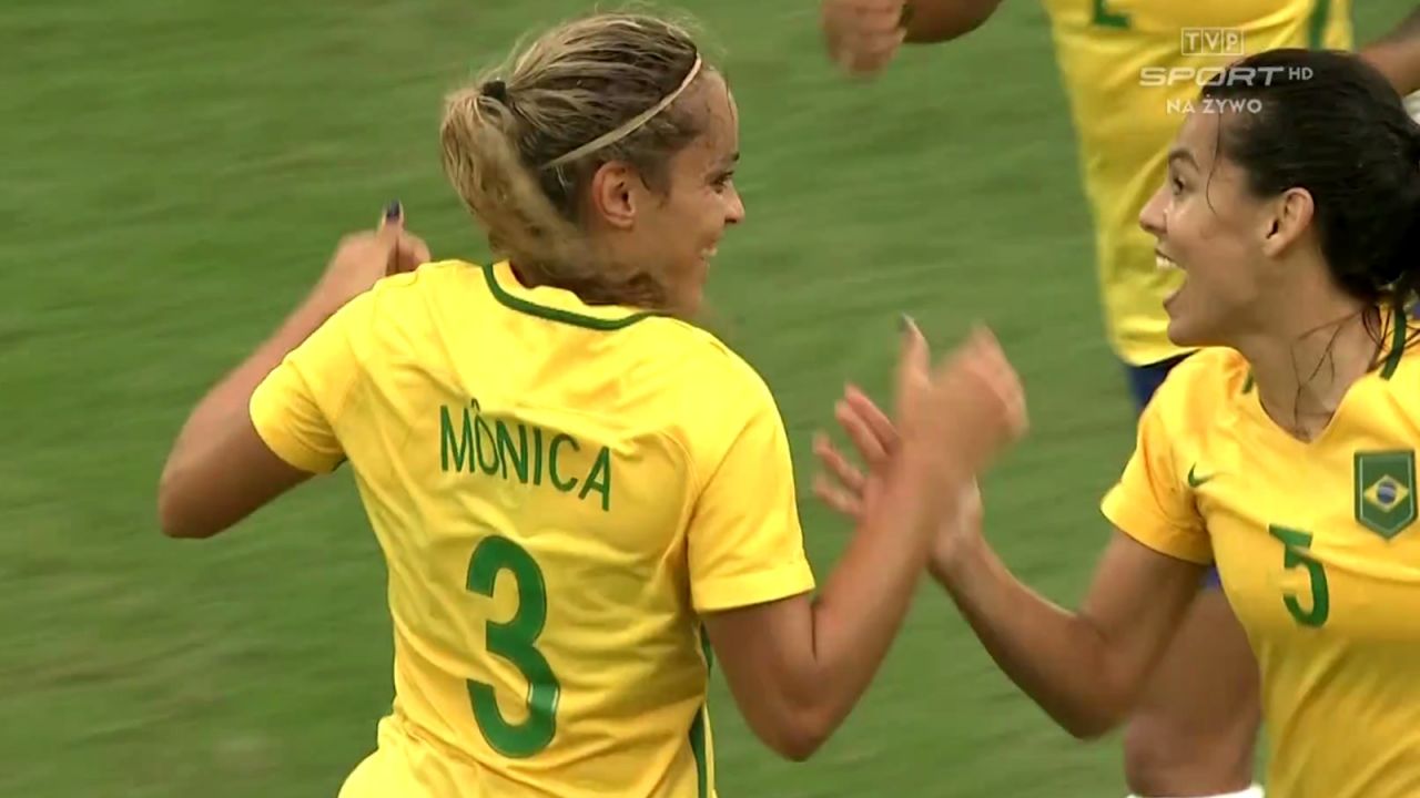 Piłka nożna (K), Brazylia – Chiny 1:0: gol Moniki | TVP SPORT